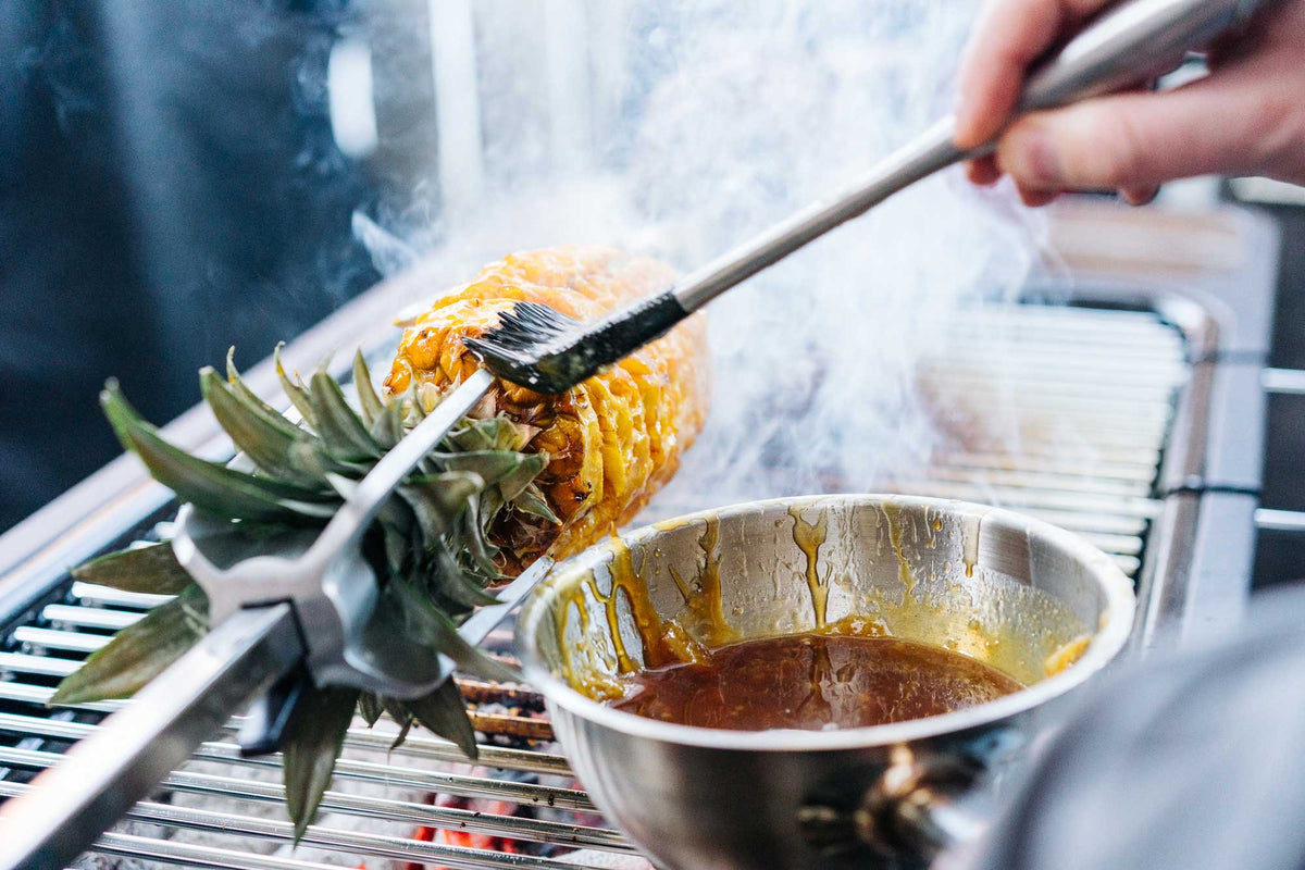 Ananas grillen im BBQ-Bacon-Style | Rezept
